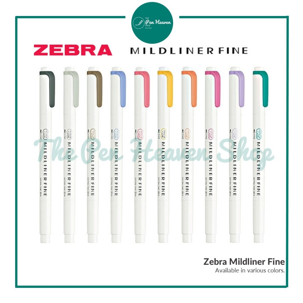 Zebra Mildliner Fine Tips Individual/Sets | Shopee Philippines