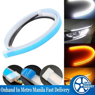 One Strip of LED Strip Turn Signal Light Yellow Bright Flexible DRL Led ...