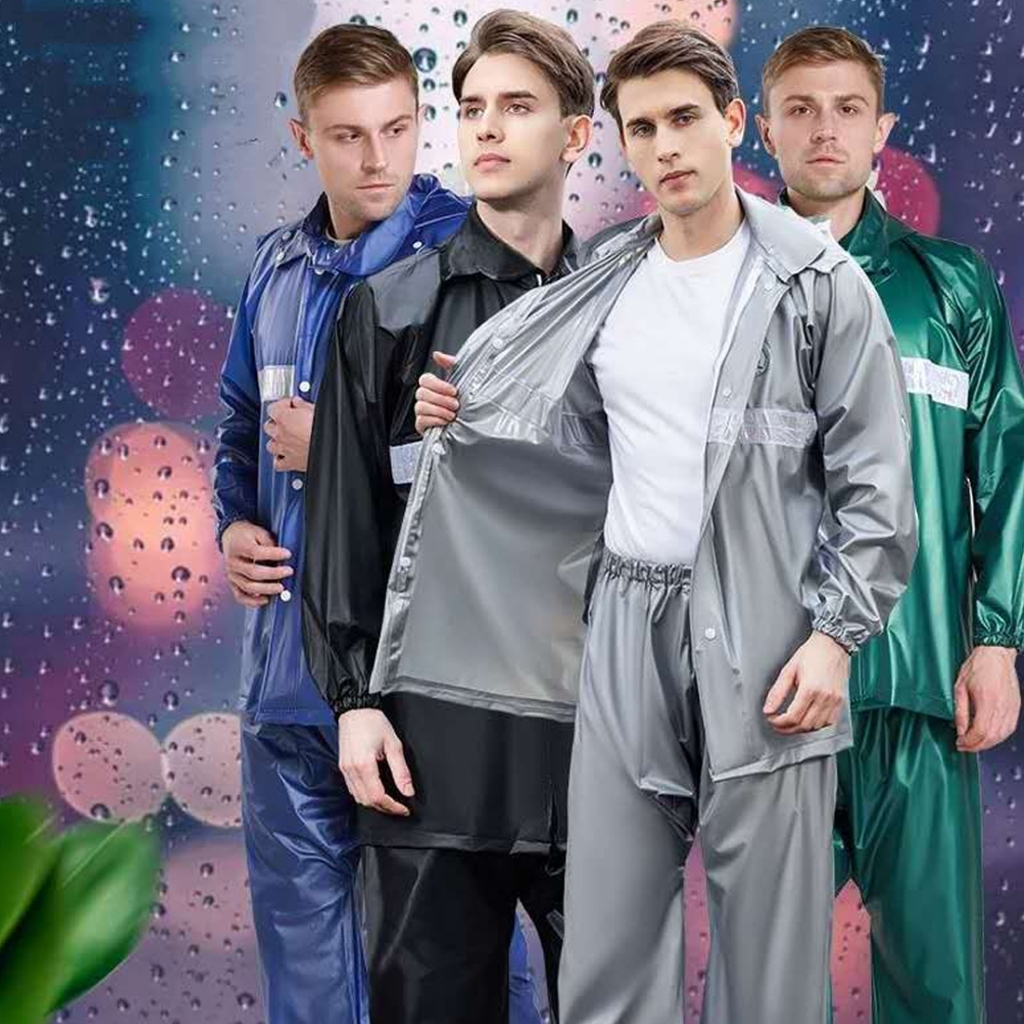 RainCoat Rainwear Jacket Pants Set RainSuit for Men /Women kapote For ...