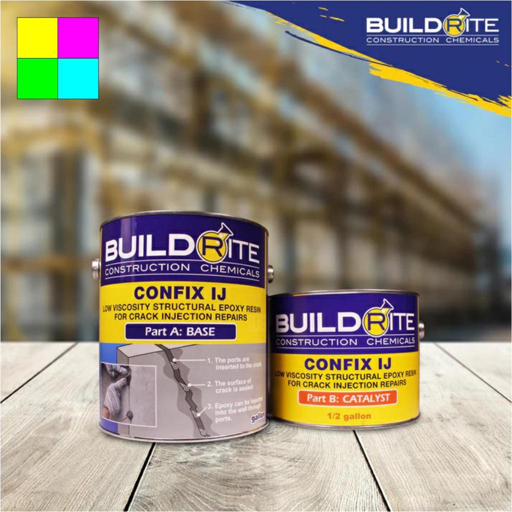 Buildrite Confix IJ (3.0kg Gallon) Low Viscosity Structural Epoxy Resin ...