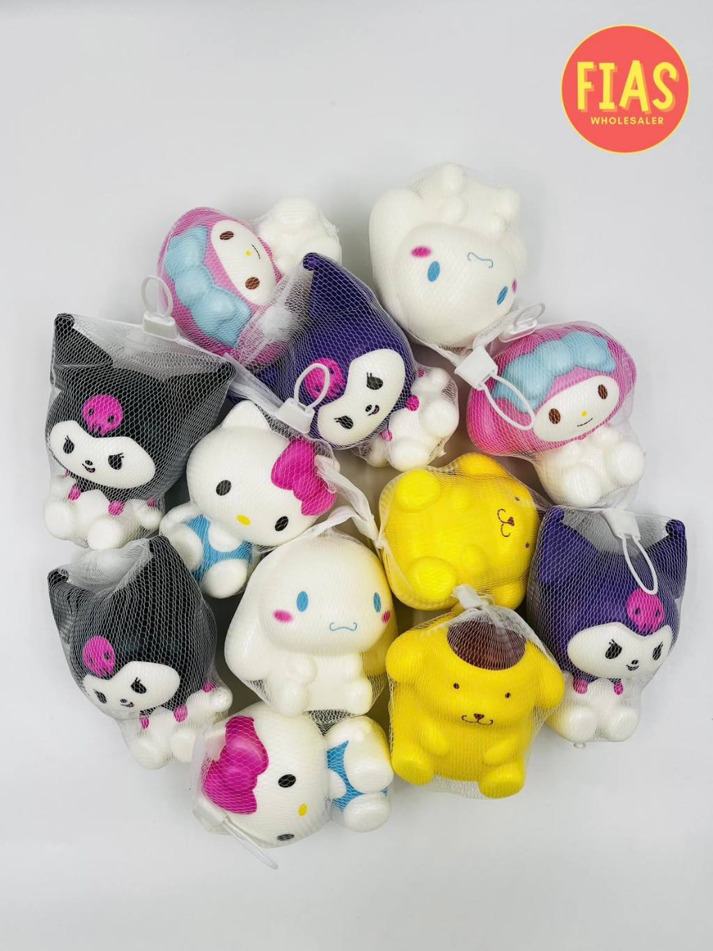 12 pcs Big Kuromi Cuddle Squishy Collection A1260 Wholesale Paninda ...
