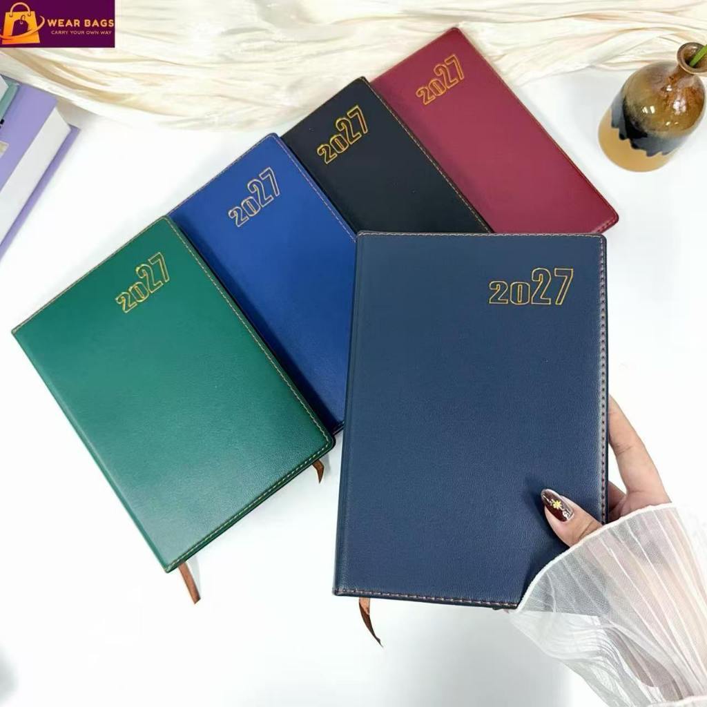 Year 2027 Journal Planner Notebook Calendar Notebook Leather Cover ...