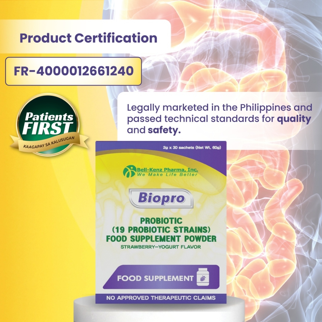 Biopro 19 Probiotic Strains Food Supplement Powder 30 pcs | Shopee ...