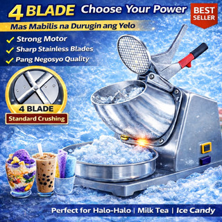 Stainless Double Blade Ice Crushe Heavy Duty 500W Electric High Power ...