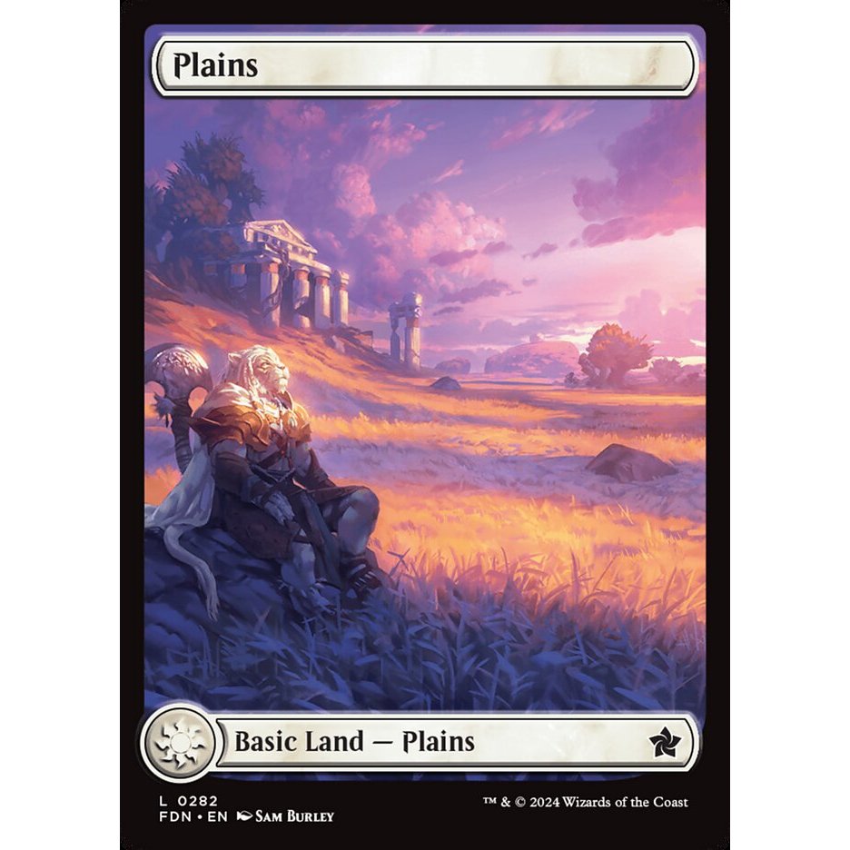 MTG Singles: Full Art Basic Land NM Land FDN Foundations | Shopee ...