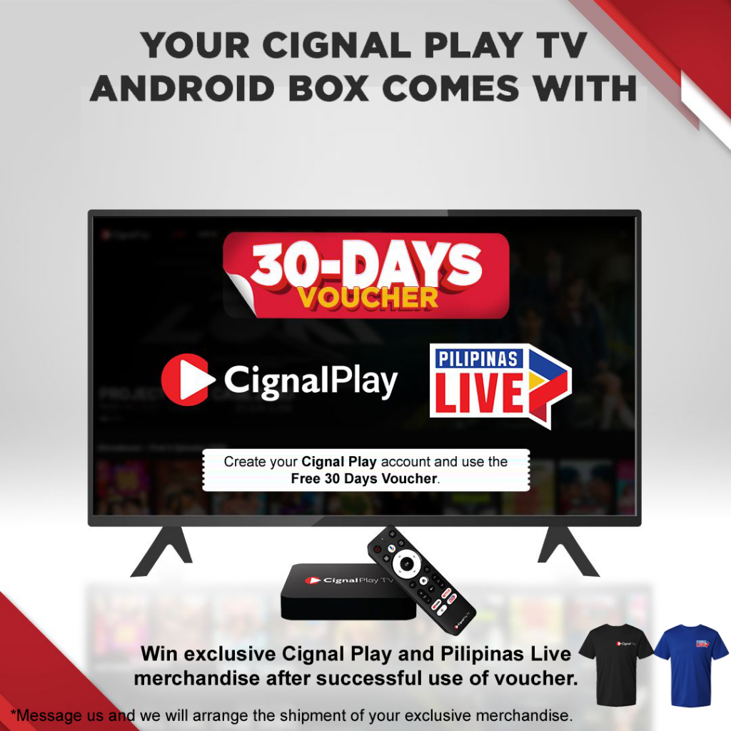 Cignal Play TV Android Box 4K Dolby Android 12 Bluetooth TV Channels ...