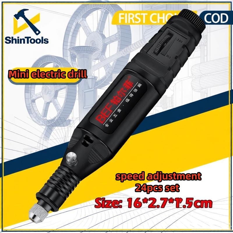 Mini Electric Drill Set 24pcs, Adjustable Speed Grinder Tool Kit for ...