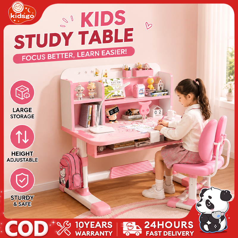 kids desks Kids Adjustable Study Desk Chair Set Liftable Writing Table ...