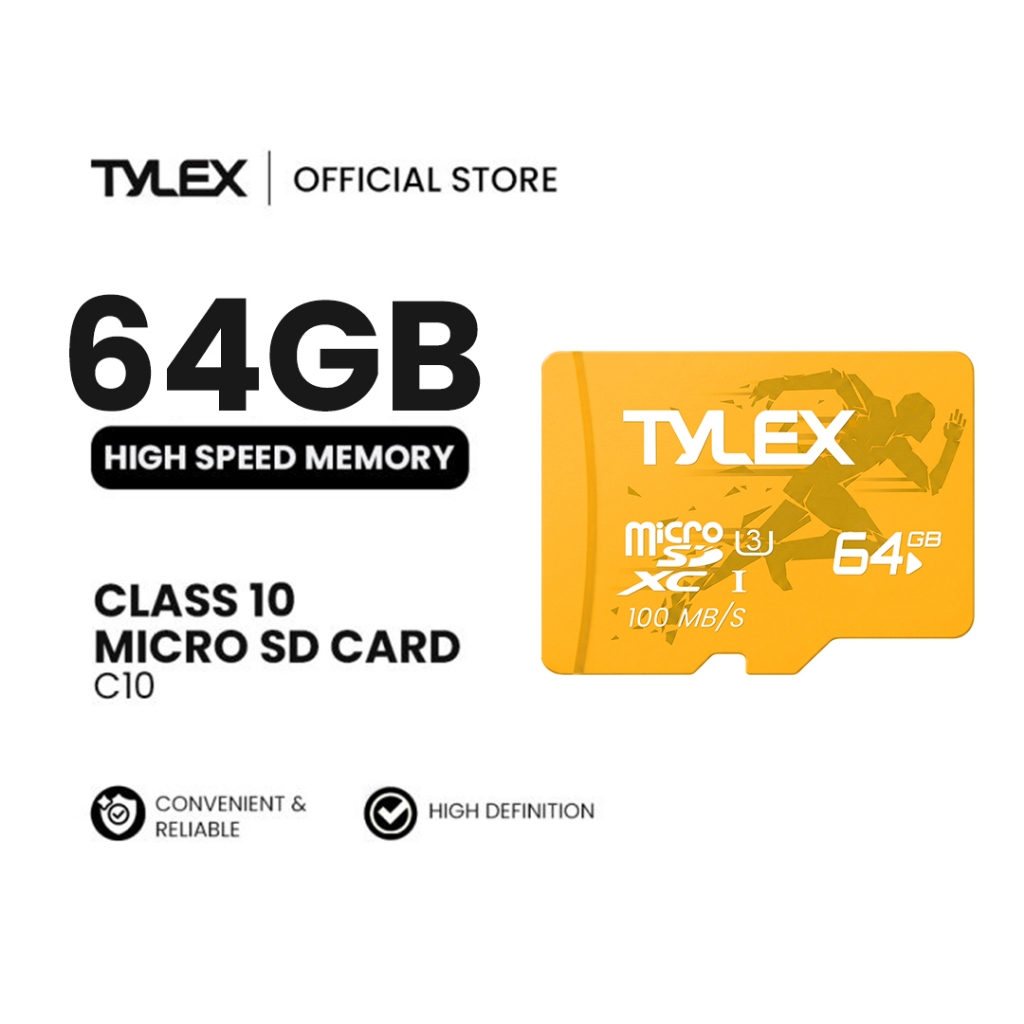 TYLEX Micro SD Card 128GB 64GB 32GB 16GB 8GB Class10/ XC I For Mobile ...