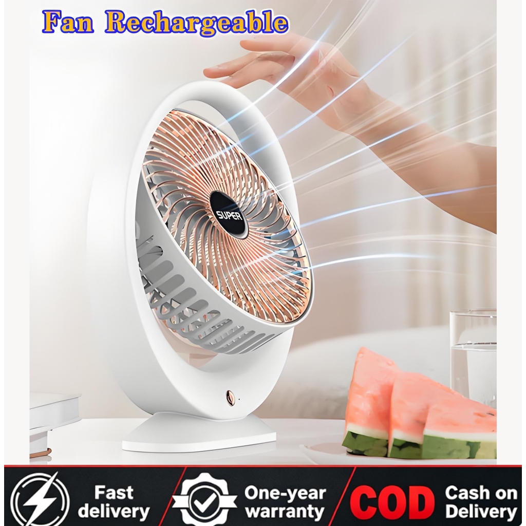 Portable Electric fan rechargeable firefly Desktop Fan adjustable mini ...