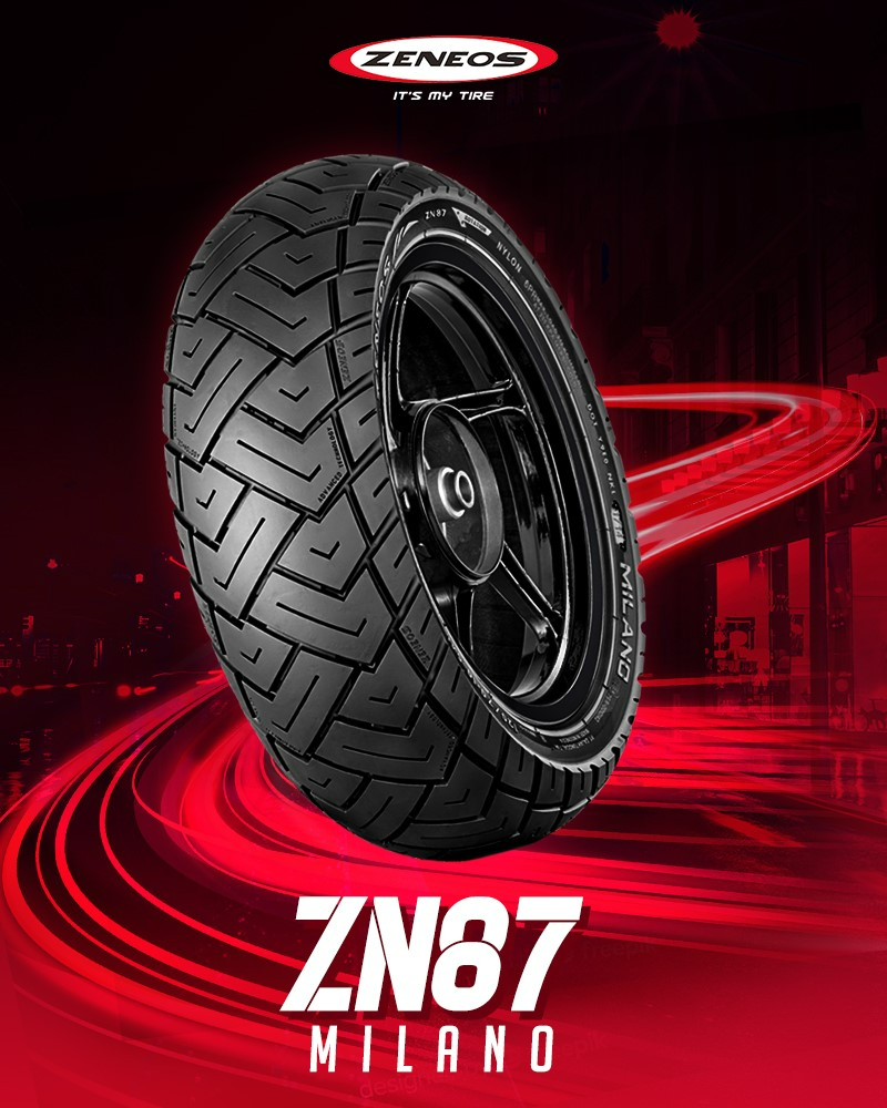 Zeneos Milano (ZN87) 130-70-13 63P Tubeless Motorcycle Tires | Shopee ...