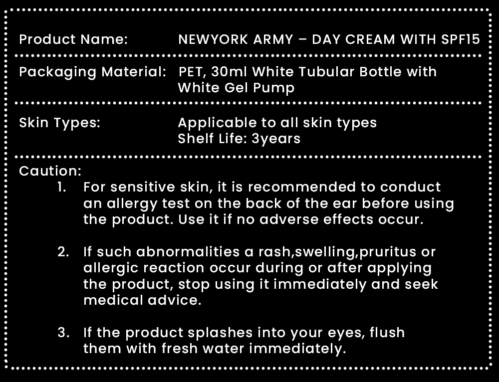 Newyork Army Skin Lightening Face Cream | Shopee Philippines