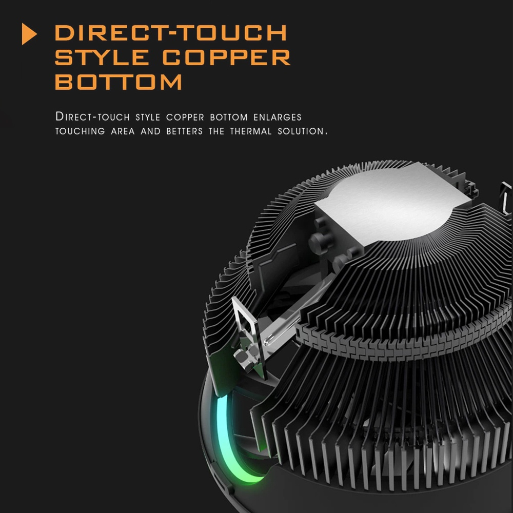 EasyPC| DarkFlash DARKVOID cpu air cooler| top-flow| 125mm led fan for intel and AMD | Shopee ...