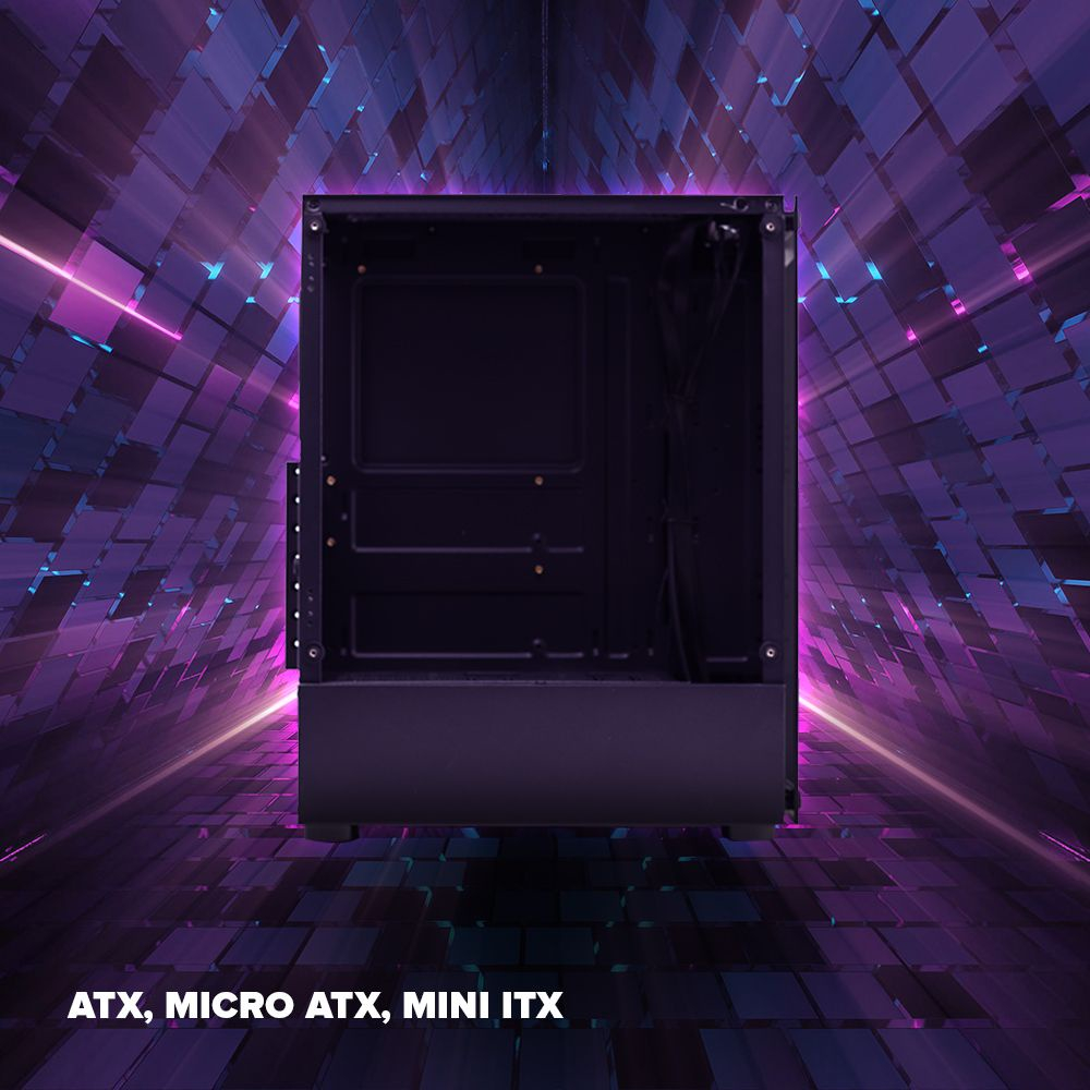 InPlay Meteor 01 Mid Tower Gaming Case Black, Tempered Glass, Cheapest ...