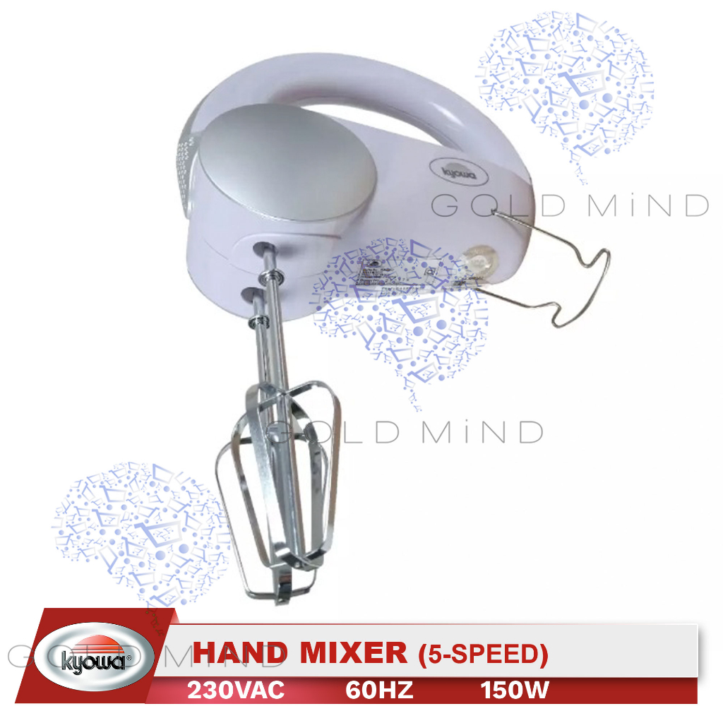 Kyowa Mixer 5-Speed Hand Mixer w/ Turbo Control Switch 150W | Shopee ...