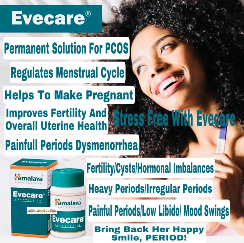 Himalaya Evecare Capsules For Pcos/Pcod Improves Woman Fertility ...
