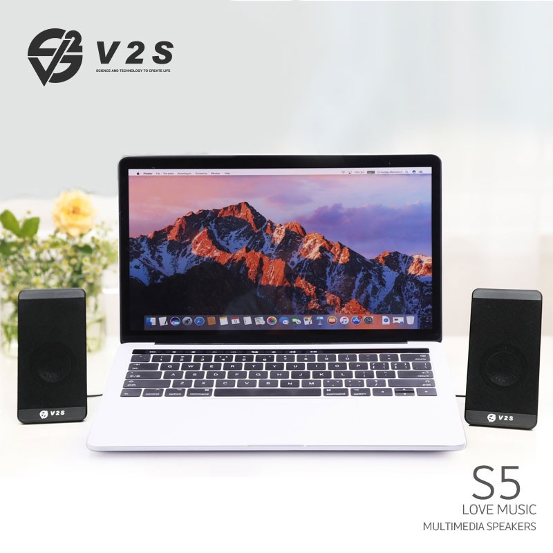 V2S S5 Desktop Computer Speaker Laptop Mini USB PC Speaker Small Stereo ...