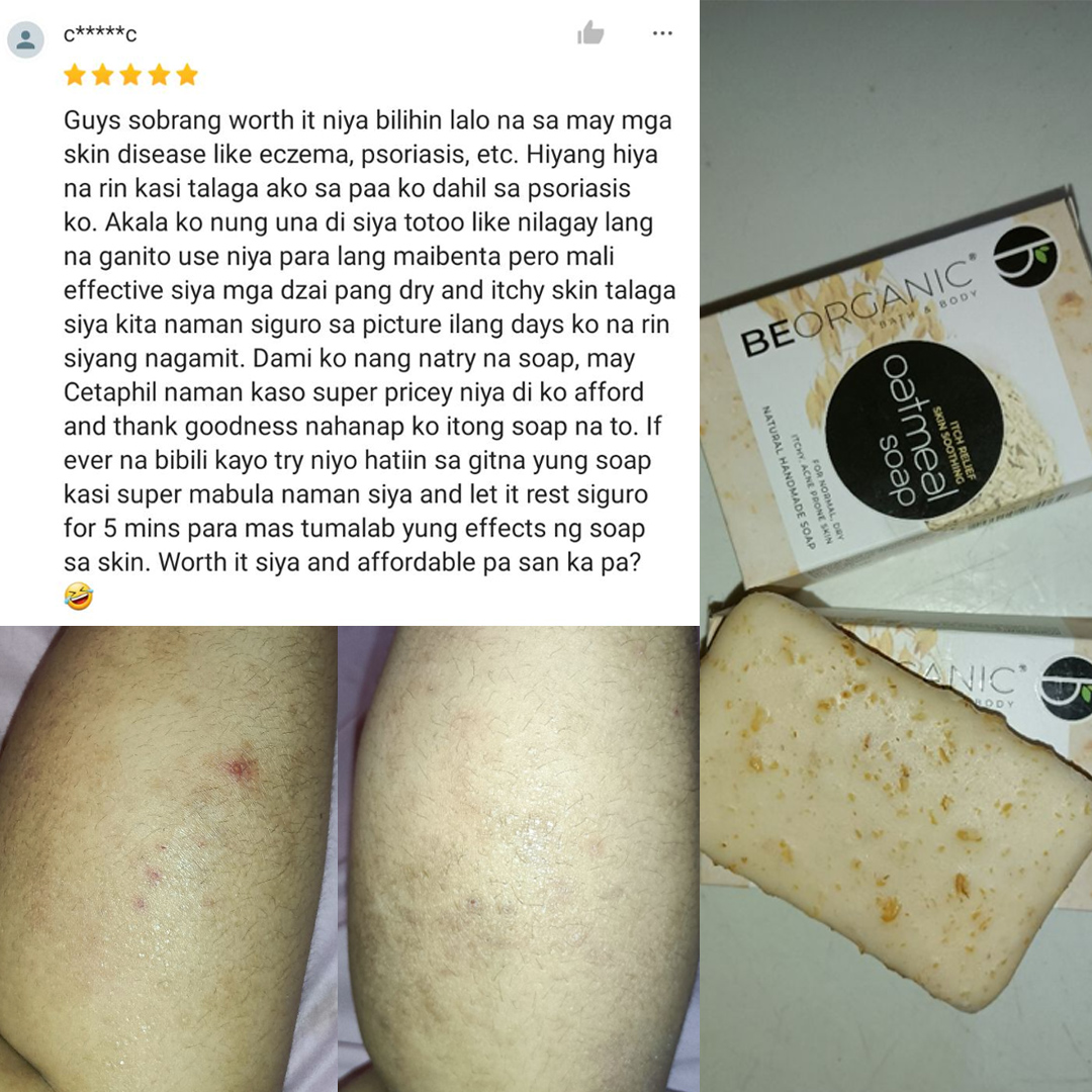 Be Organic Oatmeal Soap 110g | Shopee Philippines