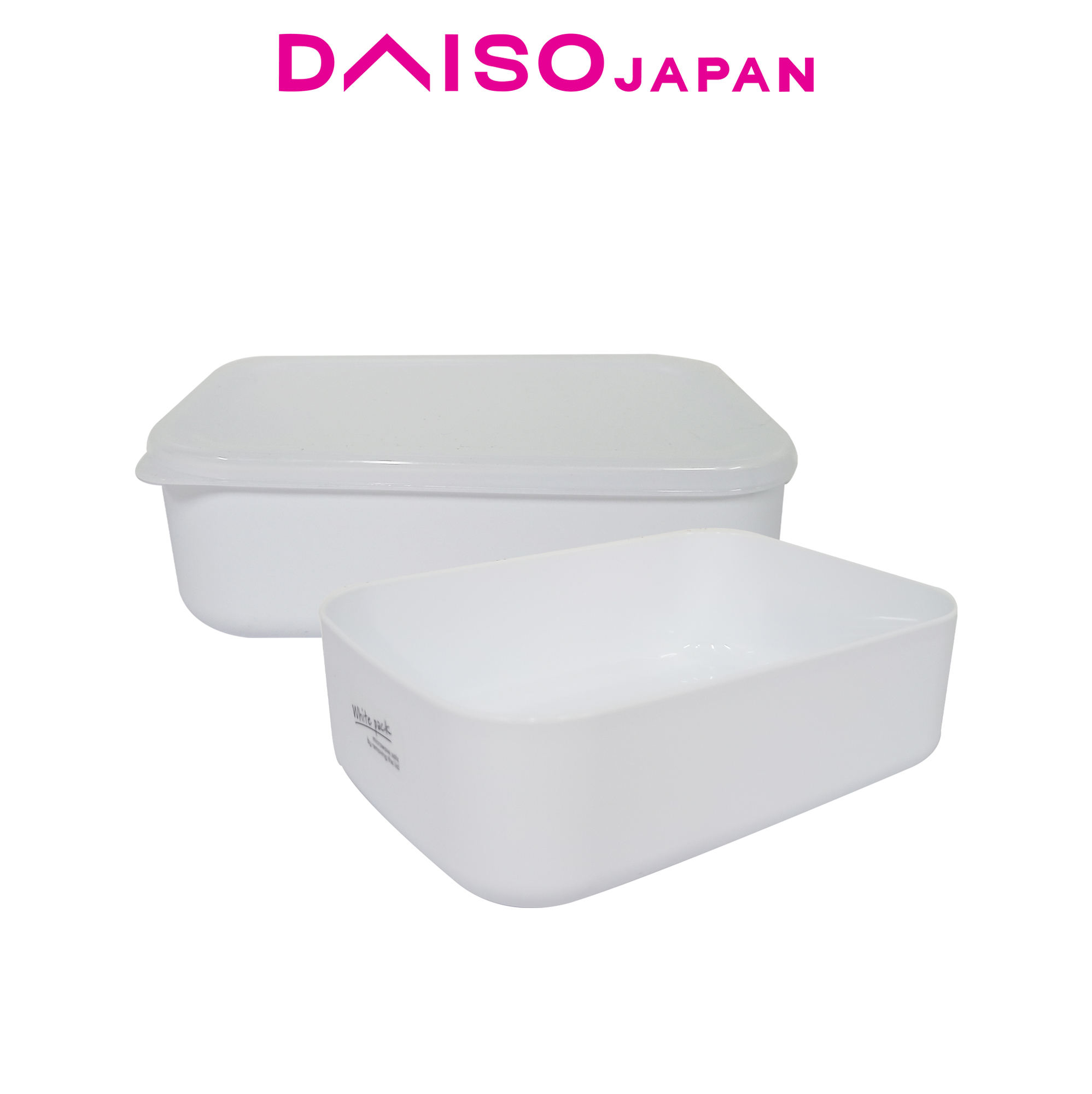 Daiso Microwaveable White Pack Food Container (900ml) | Shopee Philippines