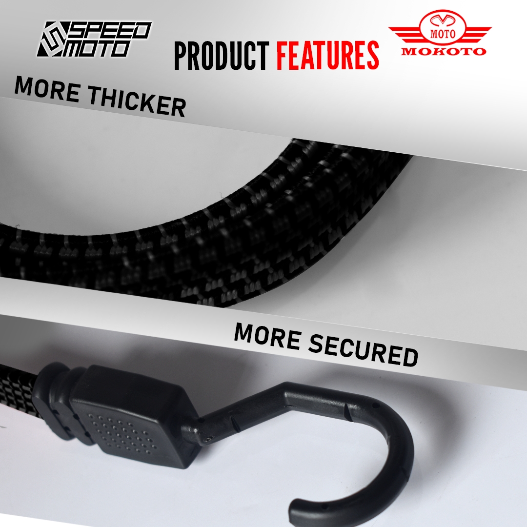 MOTOR STRAP MKT-8805 ELASTIC AND STRETCHABLE LUGGAGE ROPE WITH ROPE ...