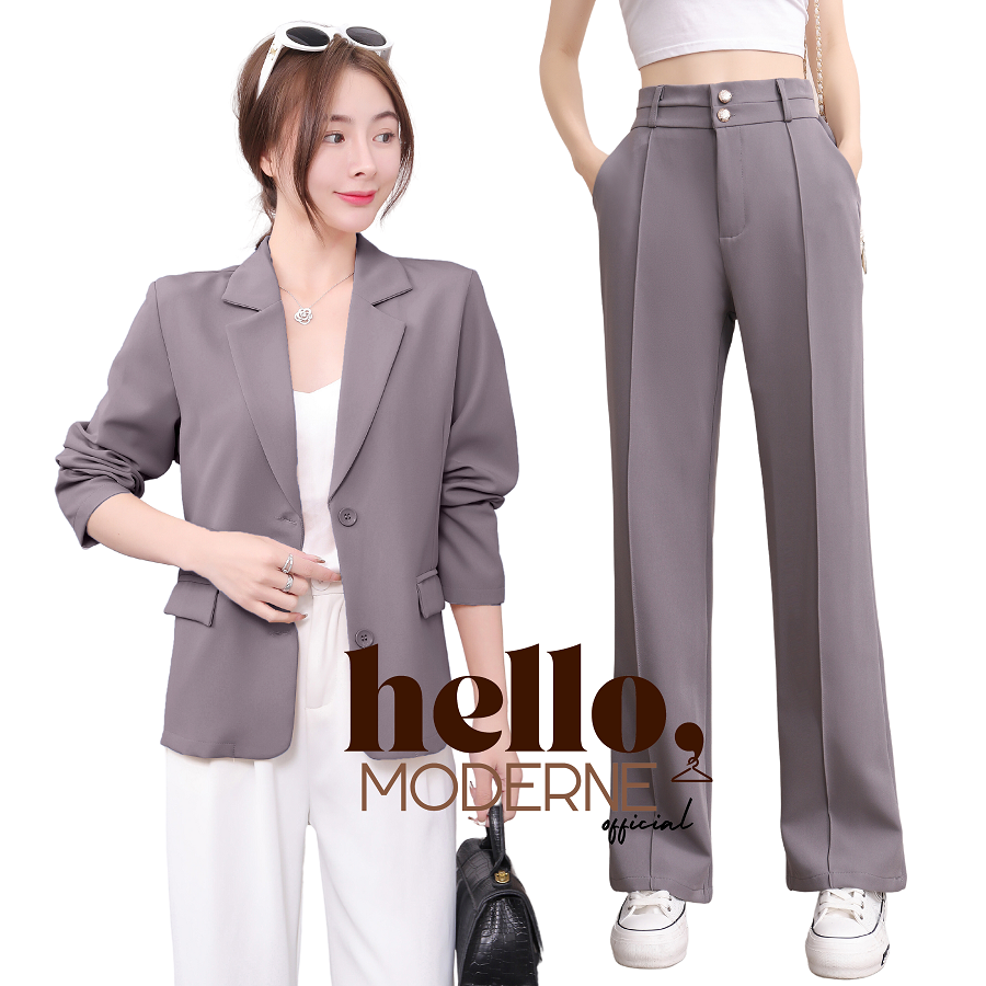 Hello Moderne Terno Long Sleeves Blazer 25-29 Trouser Set Women Terno ...