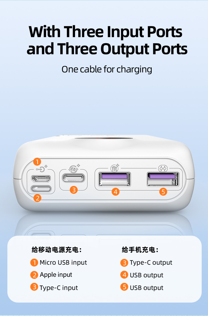 Romoss Sw30Pf 30000Mah Pd20W Scp 22.5W 3 Input Output Led Display Fast Charging Power Bank ...