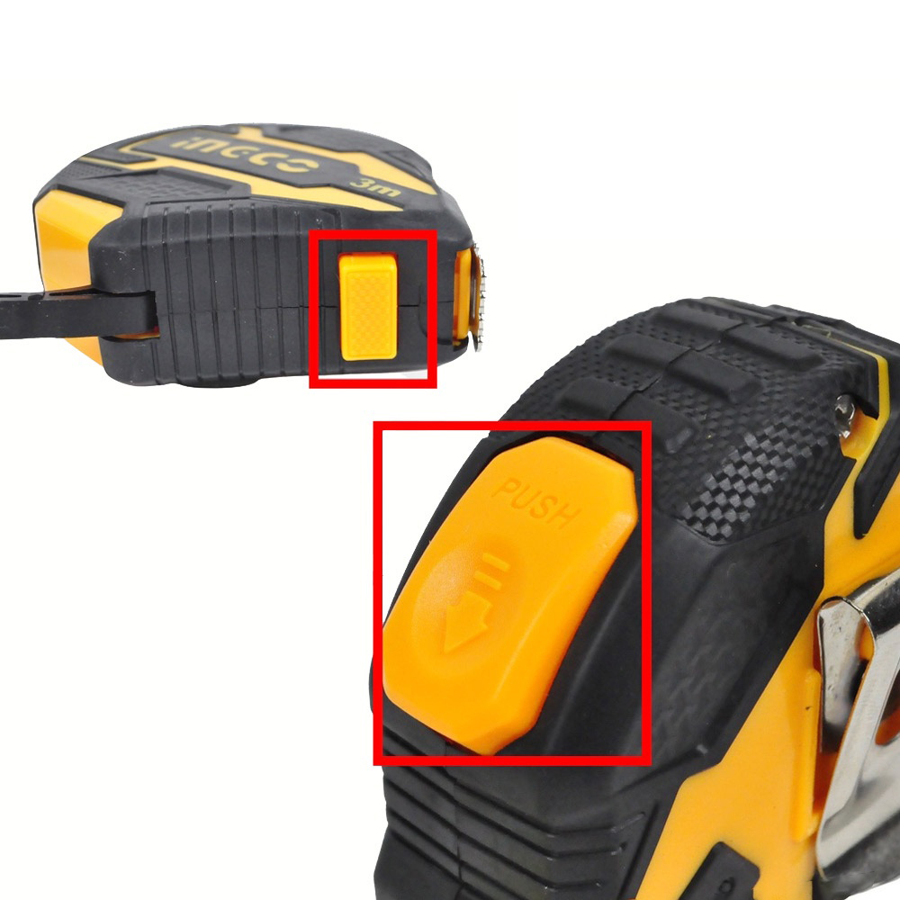 INGCO 3m Steel Measuring Tape (Metric/Inch) Continuous Marking Blade ...