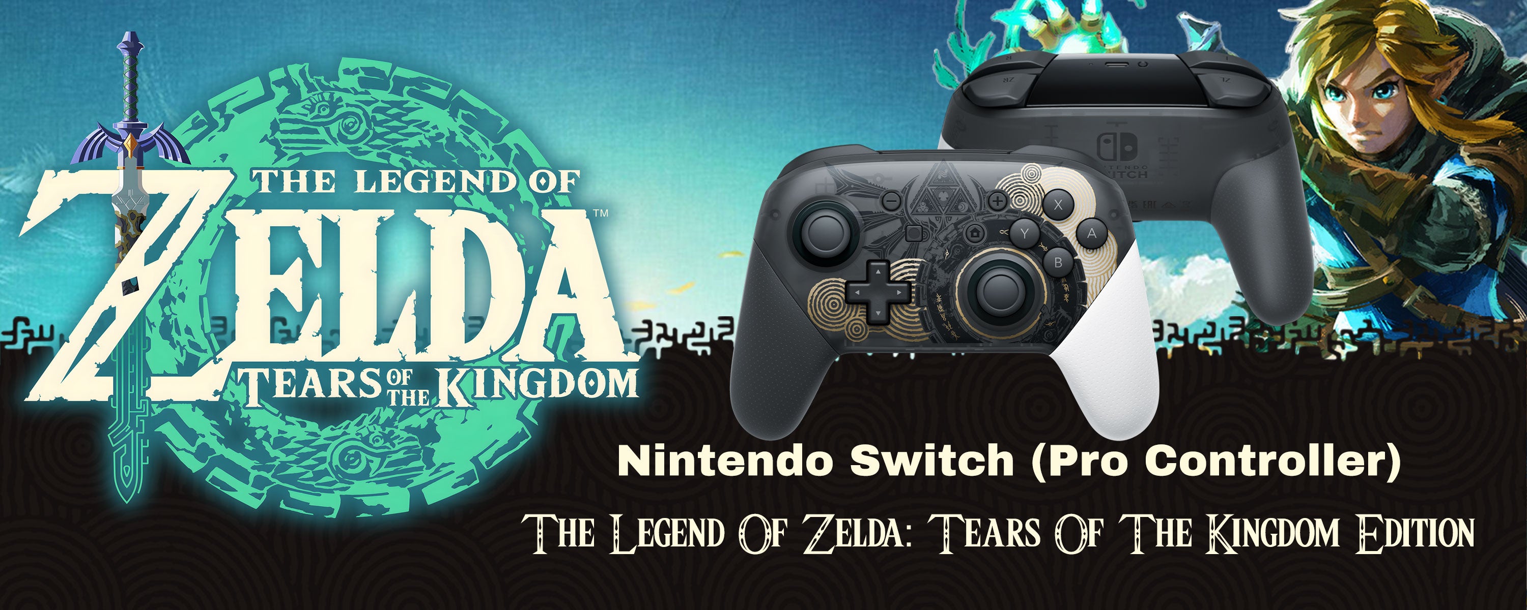 Nintendo Switch Pro Controller (The Legend Of Zelda Tears Of The ...