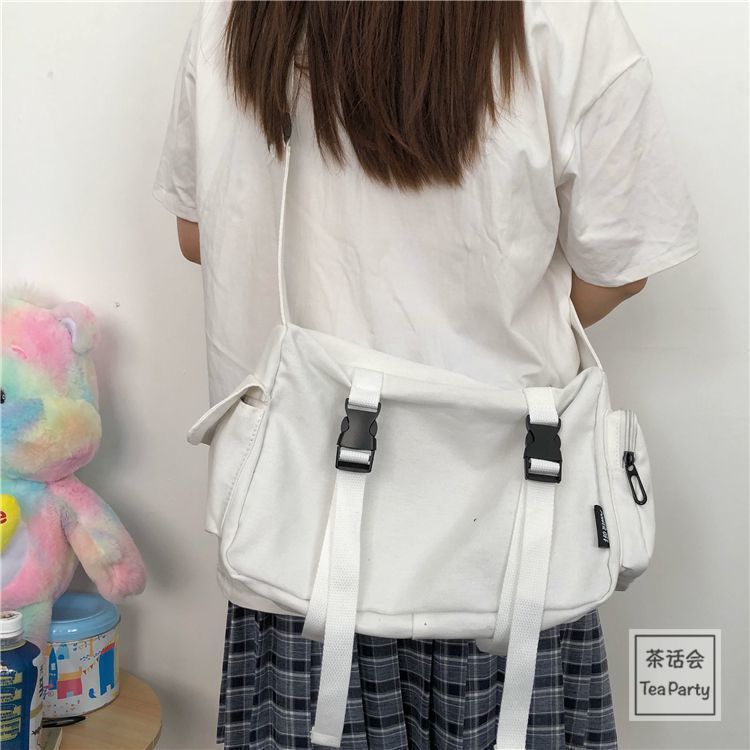 JH Japanese Harajuku Canvas Sling Bag Sports Hip-hop Bags For Women Men ...