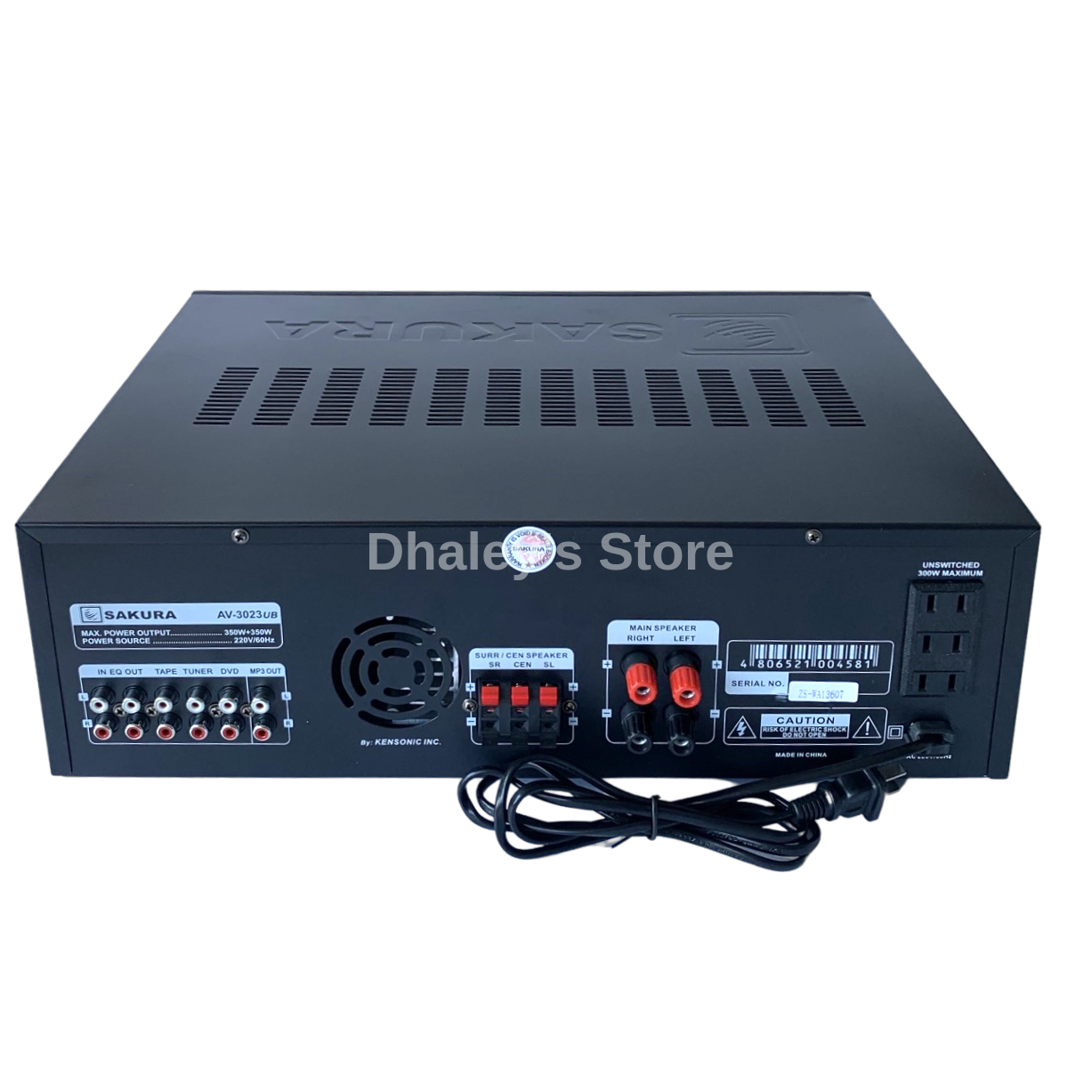 Original Sakura AV-3023UB Karaoke Karaoke Amplifier 350watts X 2 with Bluetooth/ USB / SD Port ...