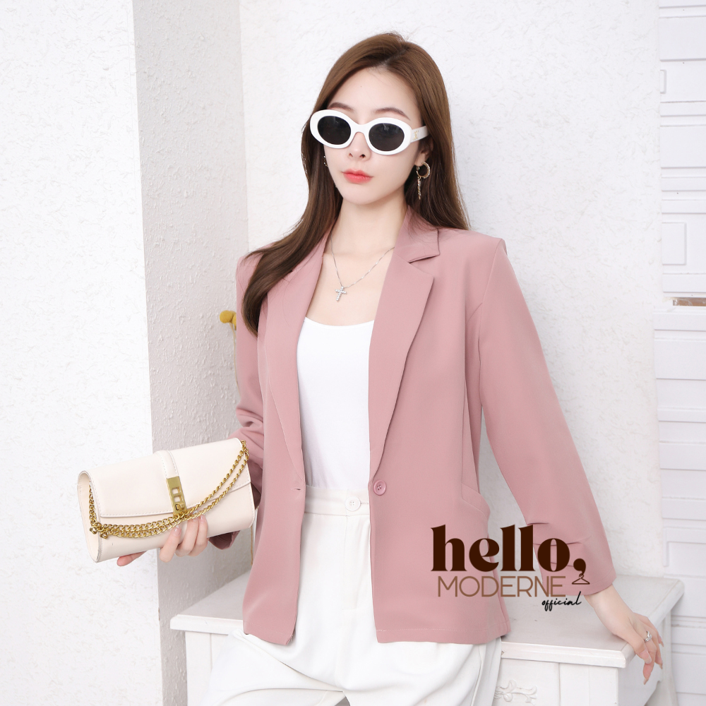 Hello Moderne New Style Blazer Semi-Shaped Cover Up Sleeves Design Suit ...
