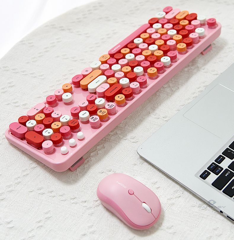 MOFii Sweet DM Wireless Bluetooth Dual-mode Office Keyboard and Mouse ...