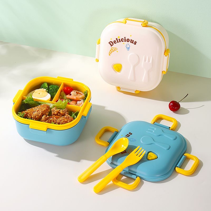 Double-layer Lunch Box for Student Bento Box Leak-proof Student Lunch ...