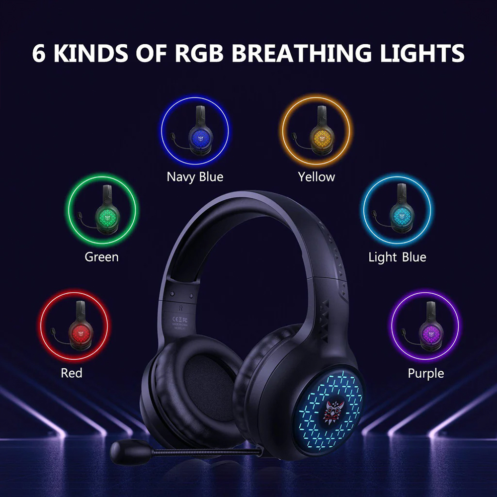 EasyPC| Onikuma X7 Wired Gaming Headset| Breathing RGB Black | Shopee ...
