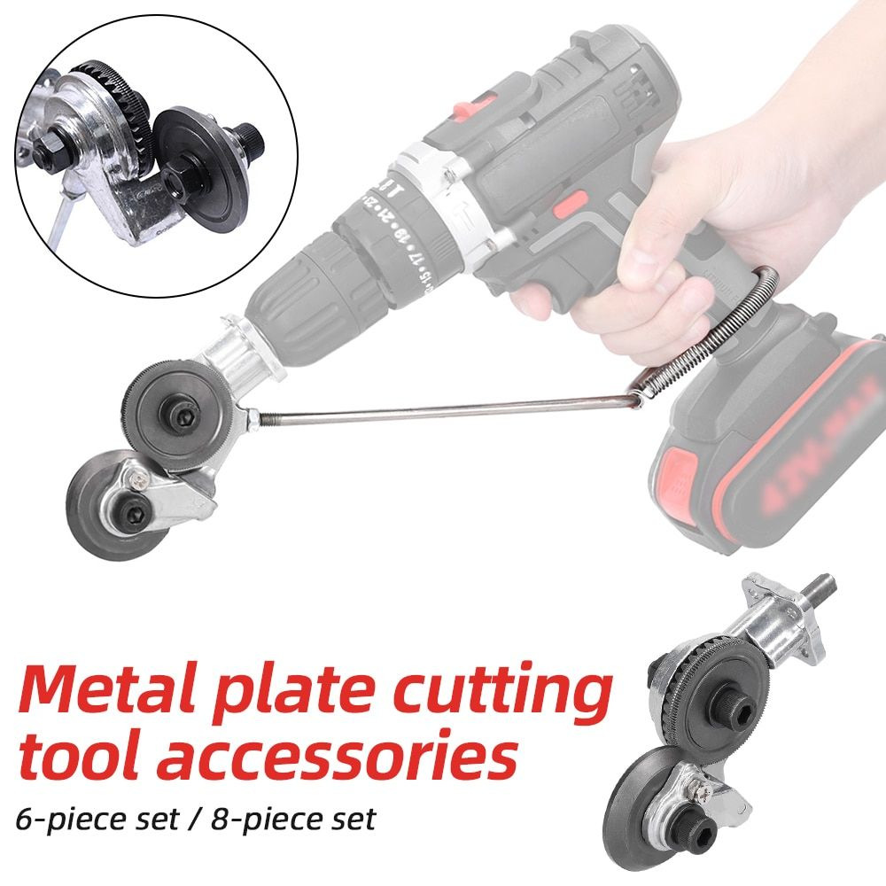 Electric Drill Metal Plate Auxiliary Cutter 0.8mm Metal Iron Tin Plate Quick Cutting Tool CUTTER ...
