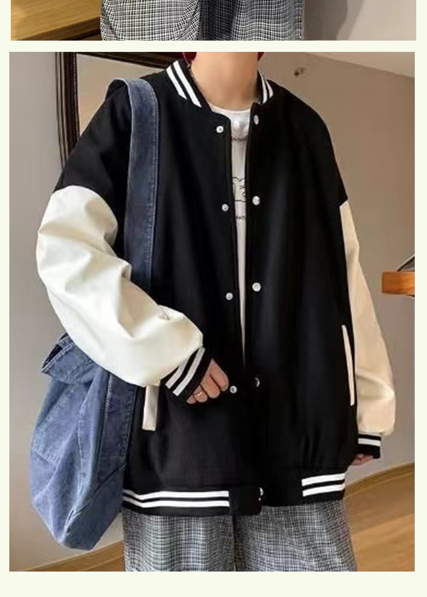Korean Baseball uniform Trendy Bomber Jacket for Unisex（M-2XL） | Shopee ...