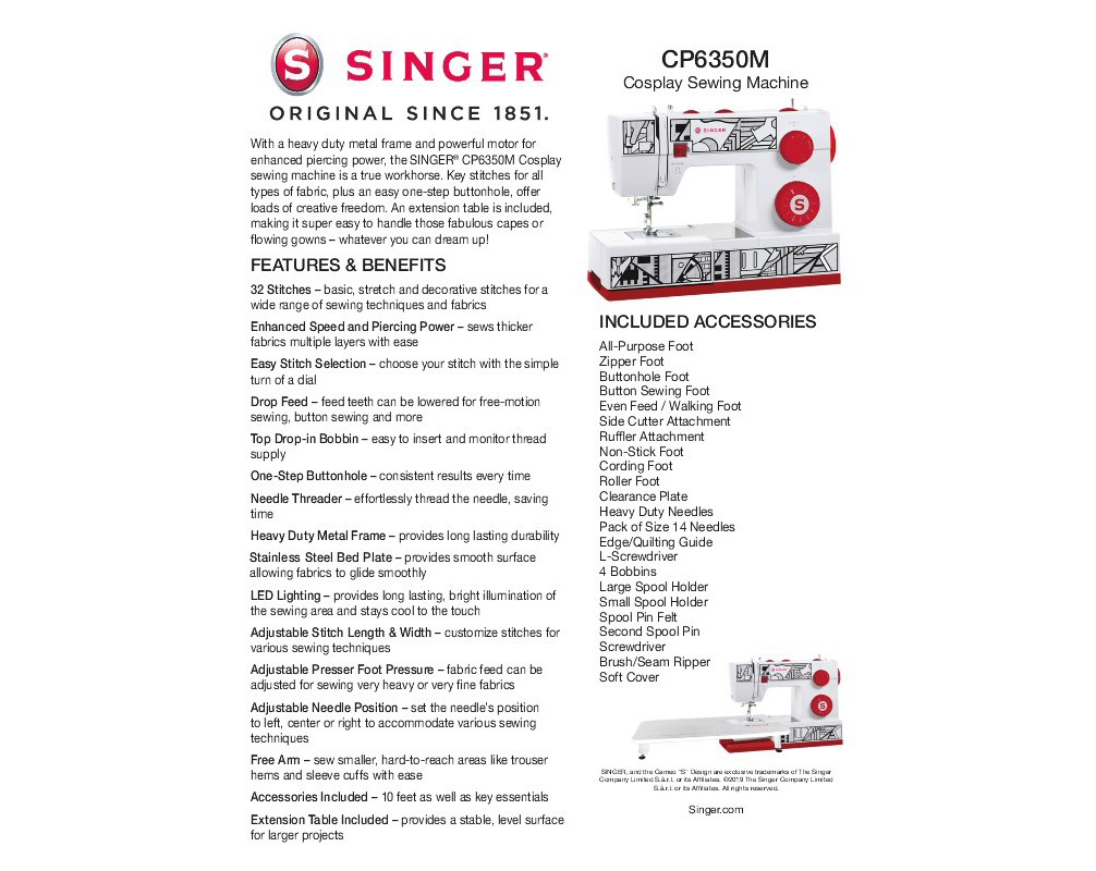 Singer Heavy Duty HD6335M Denim CP6335M Cosplay 4432 4423 | Shopee ...