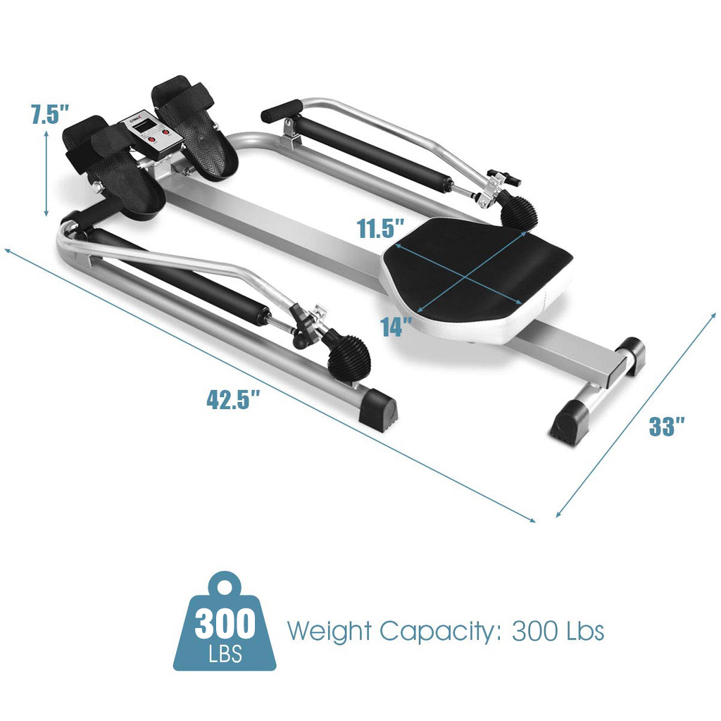 【COD】Adjustable hydraulic rowing machine 360° Rowing Hydraulic Rowing ...