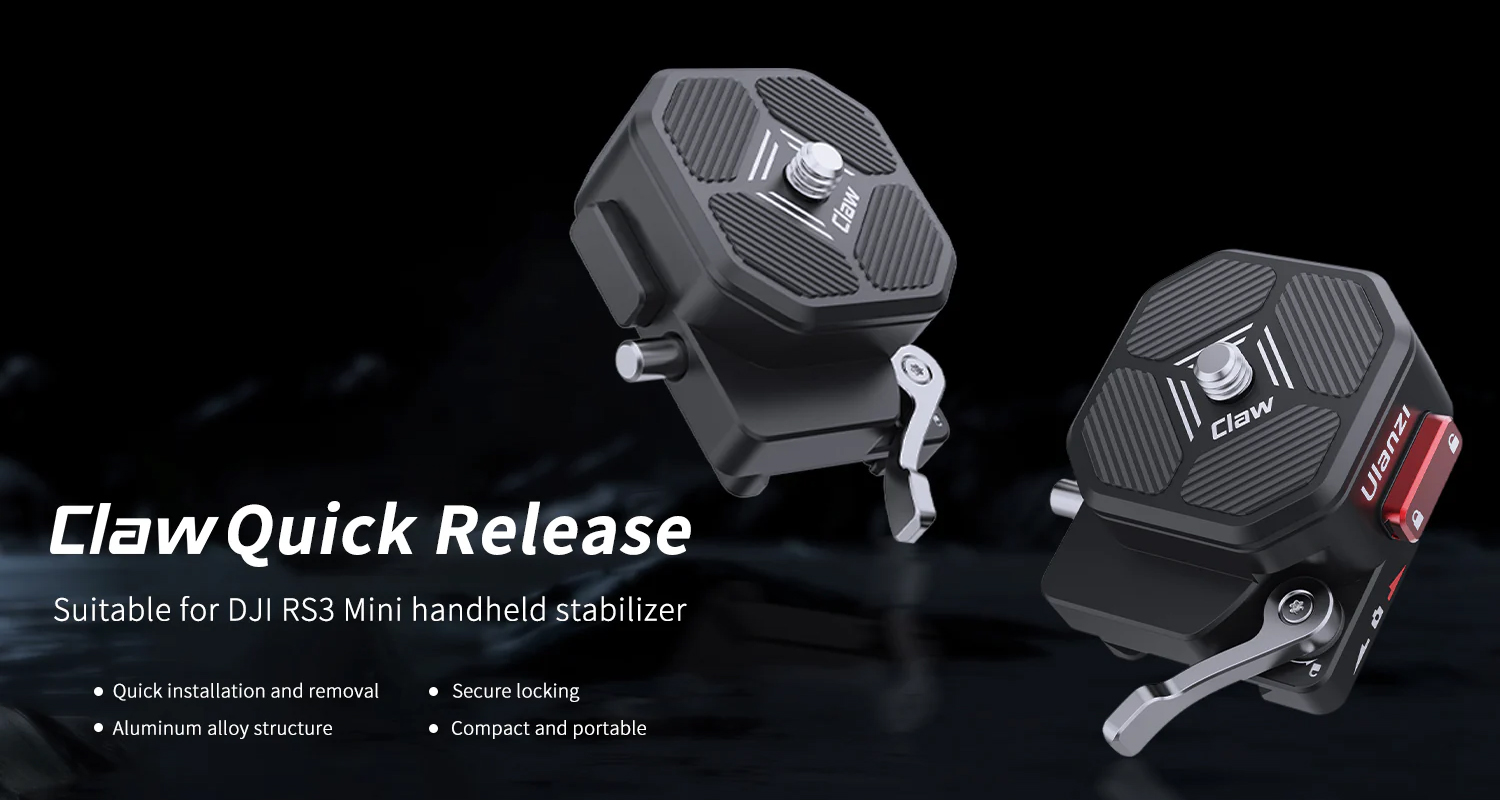 Ulanzi Claw Quick Release Mount for DJI RS3 Mini Gimbal Stabilizer with ...