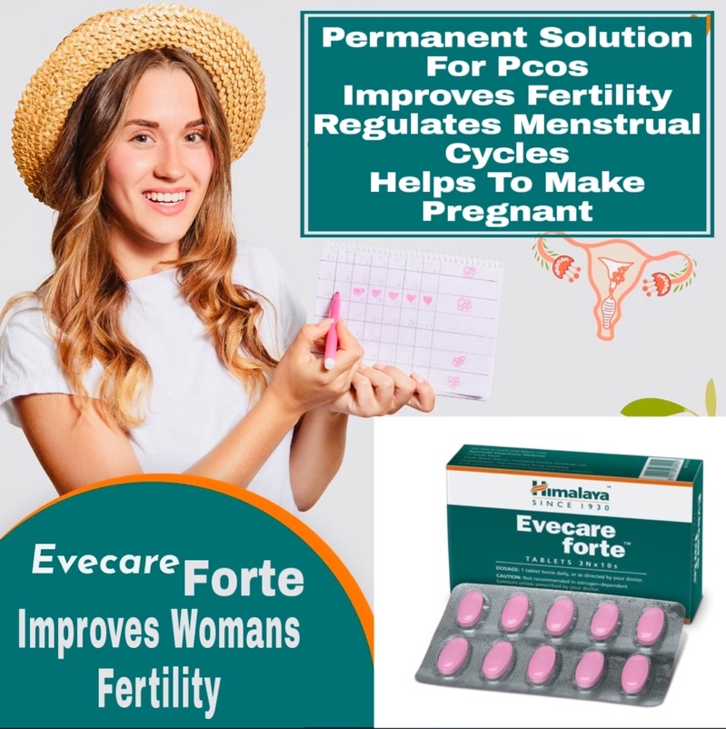 Himalaya Evecare Forte For Pcos/Pcod Improves Woman Fertility | Shopee ...