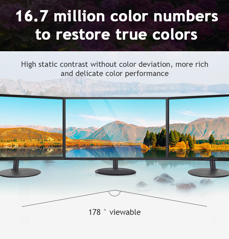 VOVOVA Original Brand New LED Monitor 17/19/22/24inch 75HZ PC Computer ...