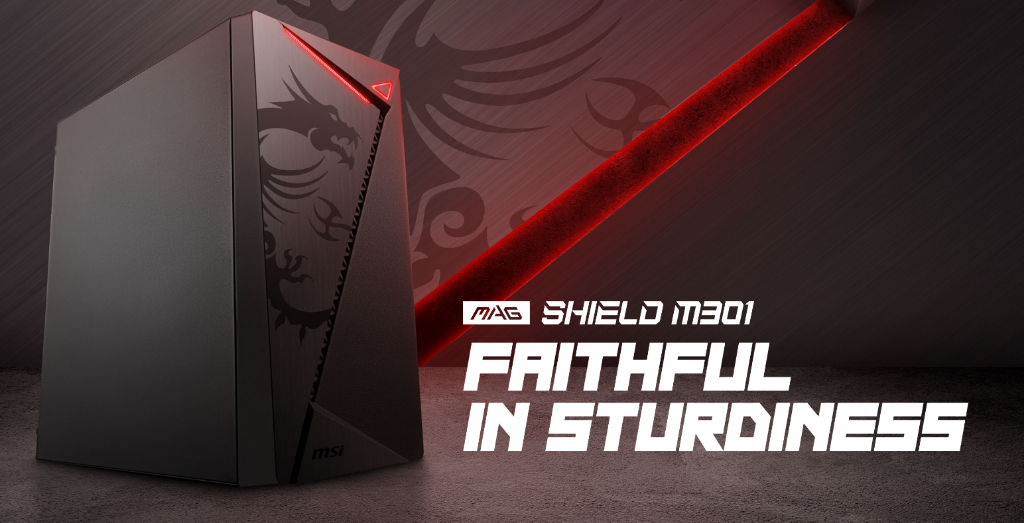 MSI MAG Shield M301 Micro ATX-Tower PC Case (M301) | itw | Shopee ...