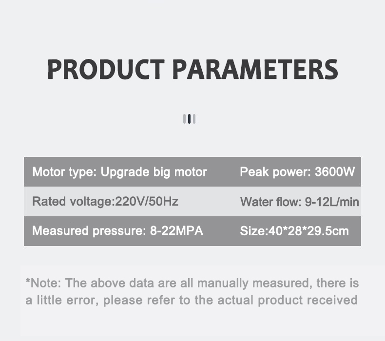 3600W High Pressure Washer Portable Fully Automatic Car Wash Machine Spray Pressure Cleaning ...