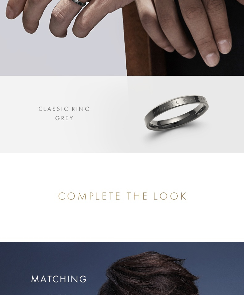 Daniel Wellington Classic Ring Black - Unisex Ring - Couple Rings ...