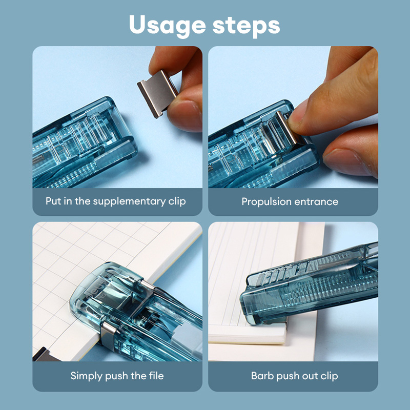 Deli 8597 8705 8598 Seamless Stapler Creative Stapler Binder Clips ...