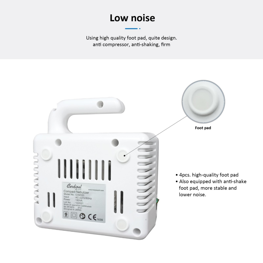 Indoplas Cardinal Compact Nebulizer With Accessories | Shopee Philippines