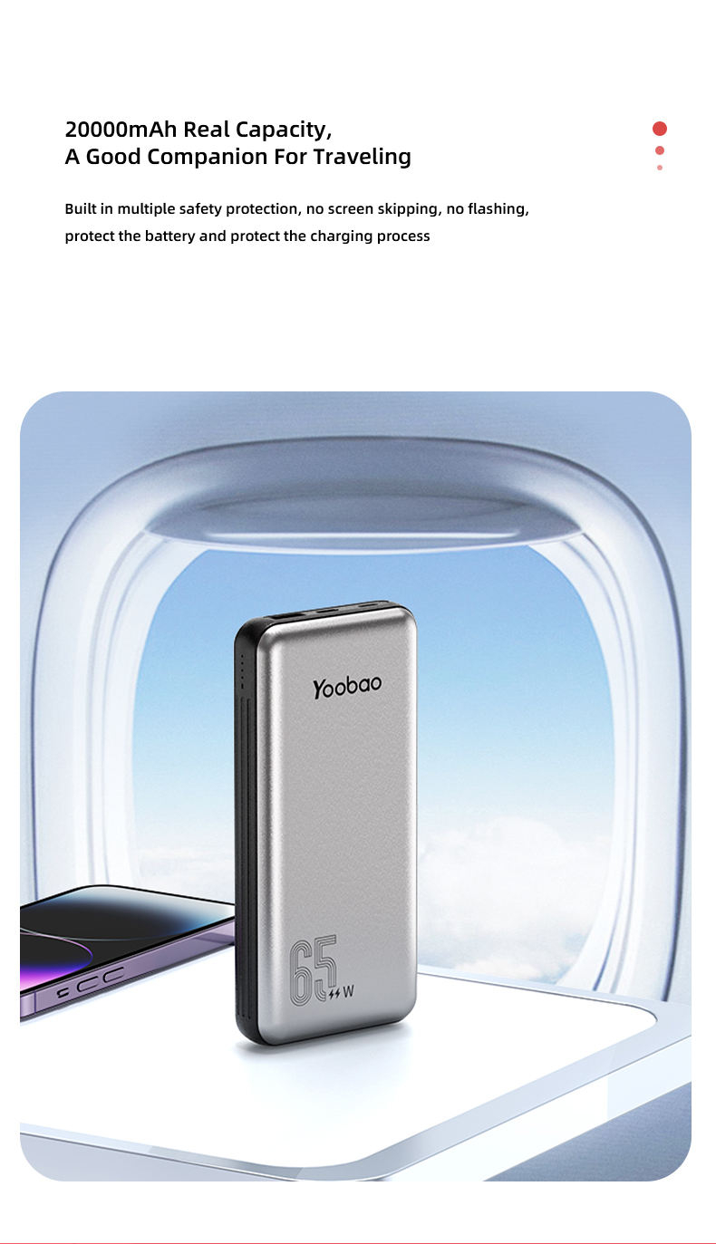 Yoobao LC6-65W Quick Charging 3 Input 4 Output Power Bank | Shopee ...