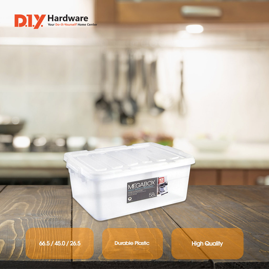 MegaBox High-Impact Storage Box 58 Liters (Mg-683) | Shopee Philippines