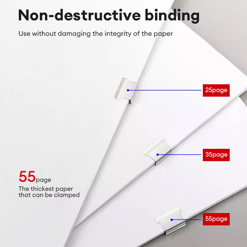 Deli Creative Stapler Paper Clip Binder Clip Book Paper Push Clip ...