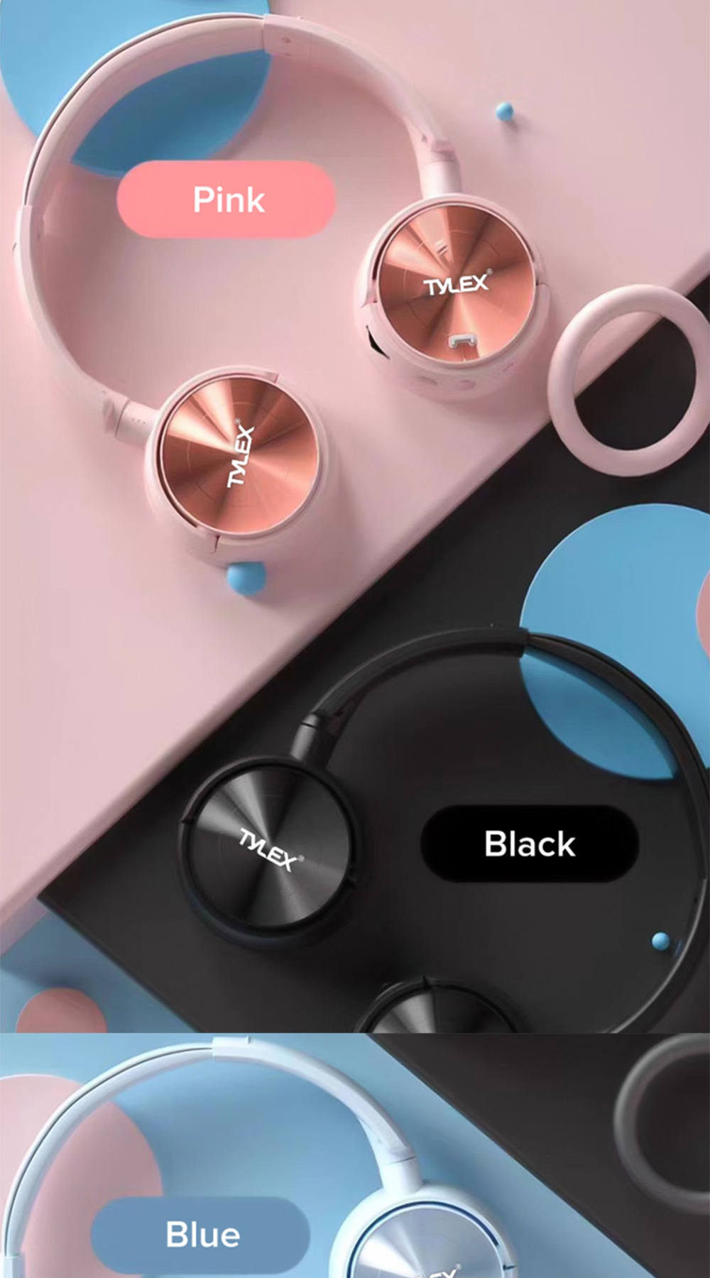 Tylex Q2 Wireless Headset with Built-in Microphone App Control Support ...